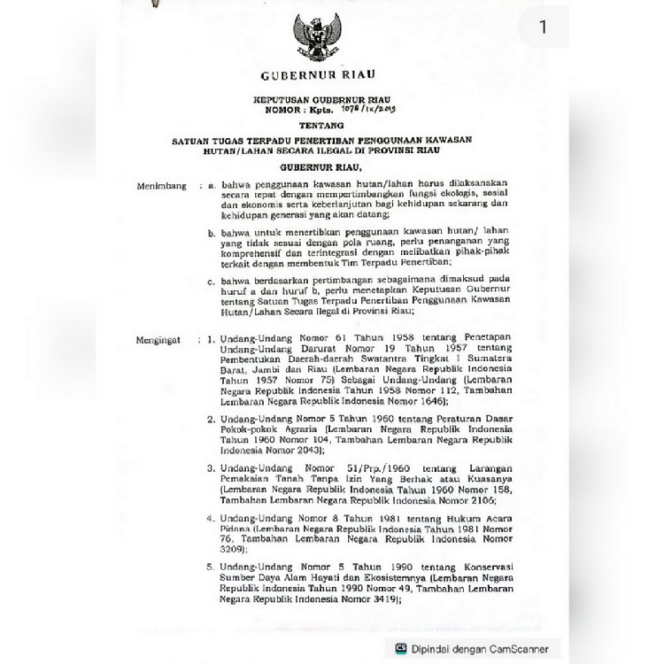 Konfirmasi dan Penjelasan Edy Natar Tentang Satgas Penertiban Lahan Sawit Ilegal Provinsi Riau